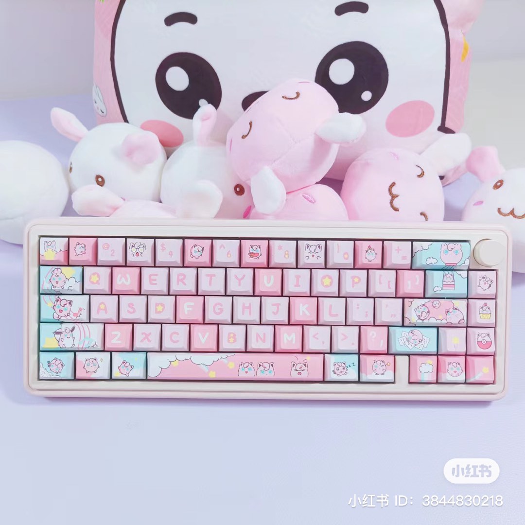 Jigglypuff Keycaps Mechanical Keyboard, Computers & Tech, Parts ...