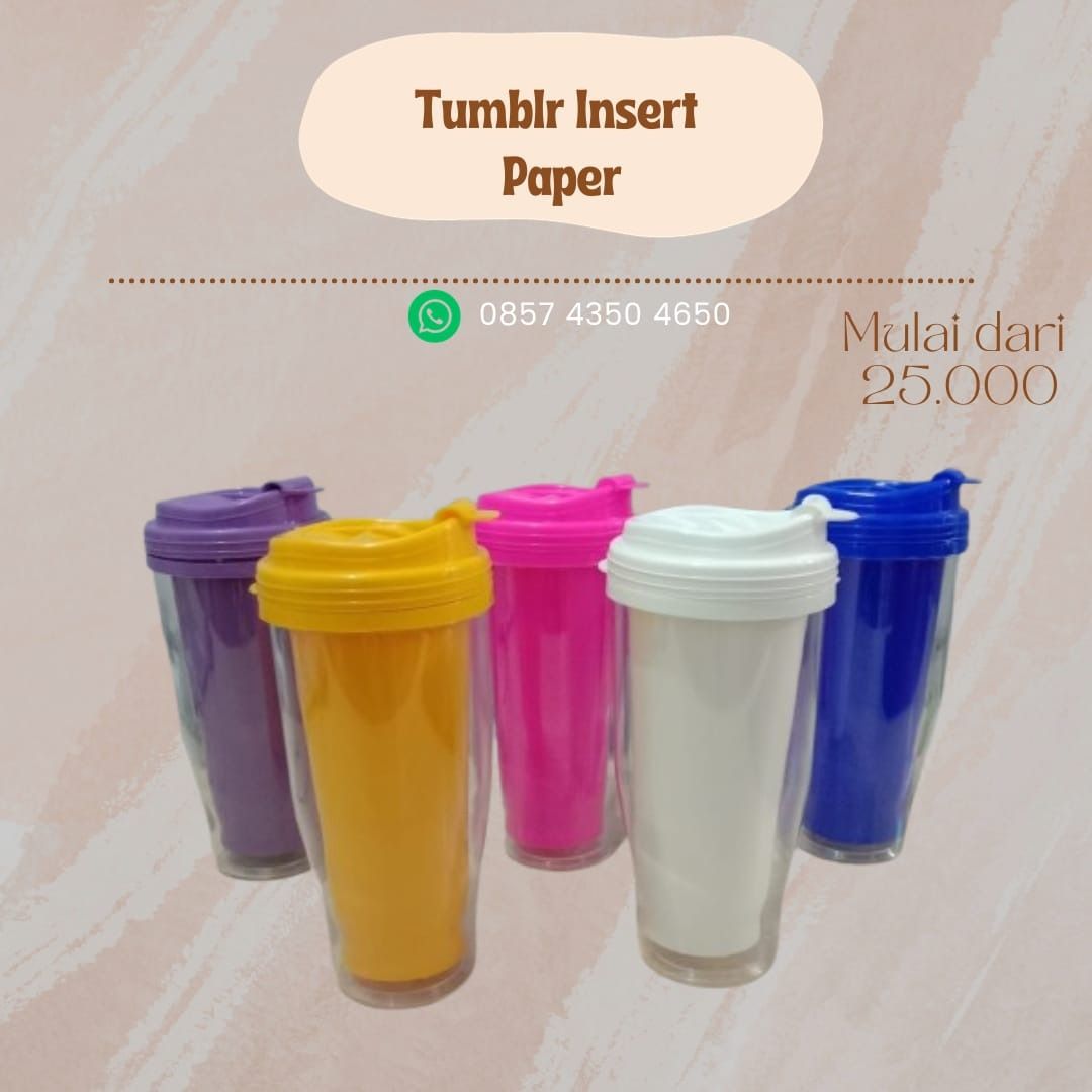 Jual Tumbler Insert Paper di Penganjuran, Banyuwangi 0857 4350 4650 ...