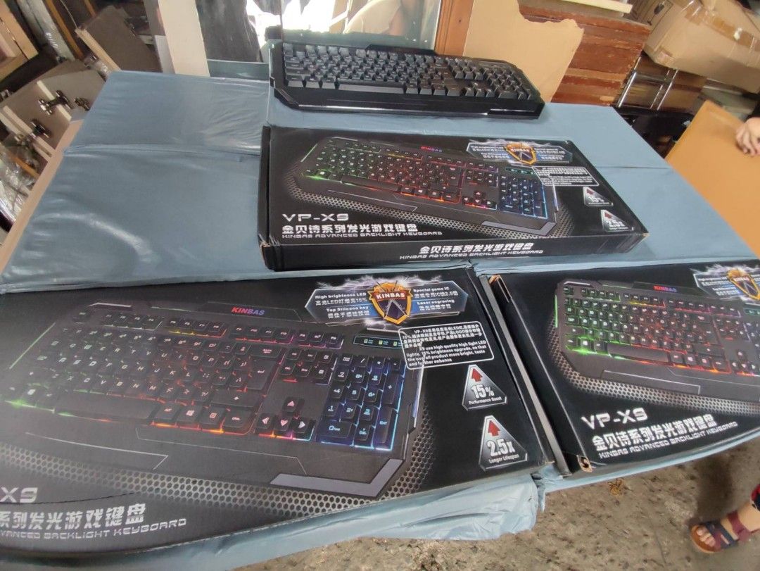 KINBAS Gaming Keyboard w/ Rainbow Color Backlight, Computers & Tech ...