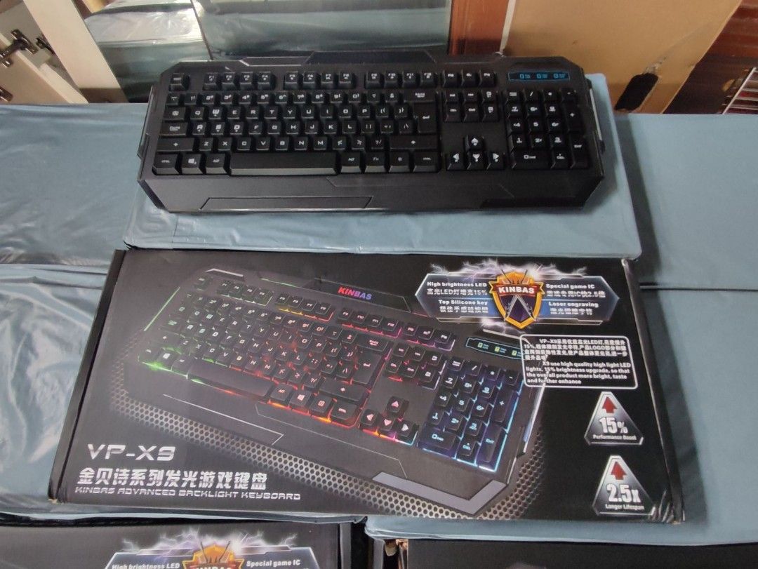 KINBAS Gaming Keyboard w/ Rainbow Color Backlight, Computers & Tech ...