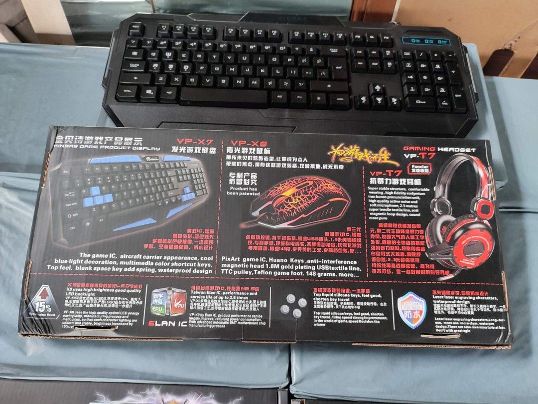 KINBAS Gaming Keyboard w/ Rainbow Color Backlight, Computers & Tech ...