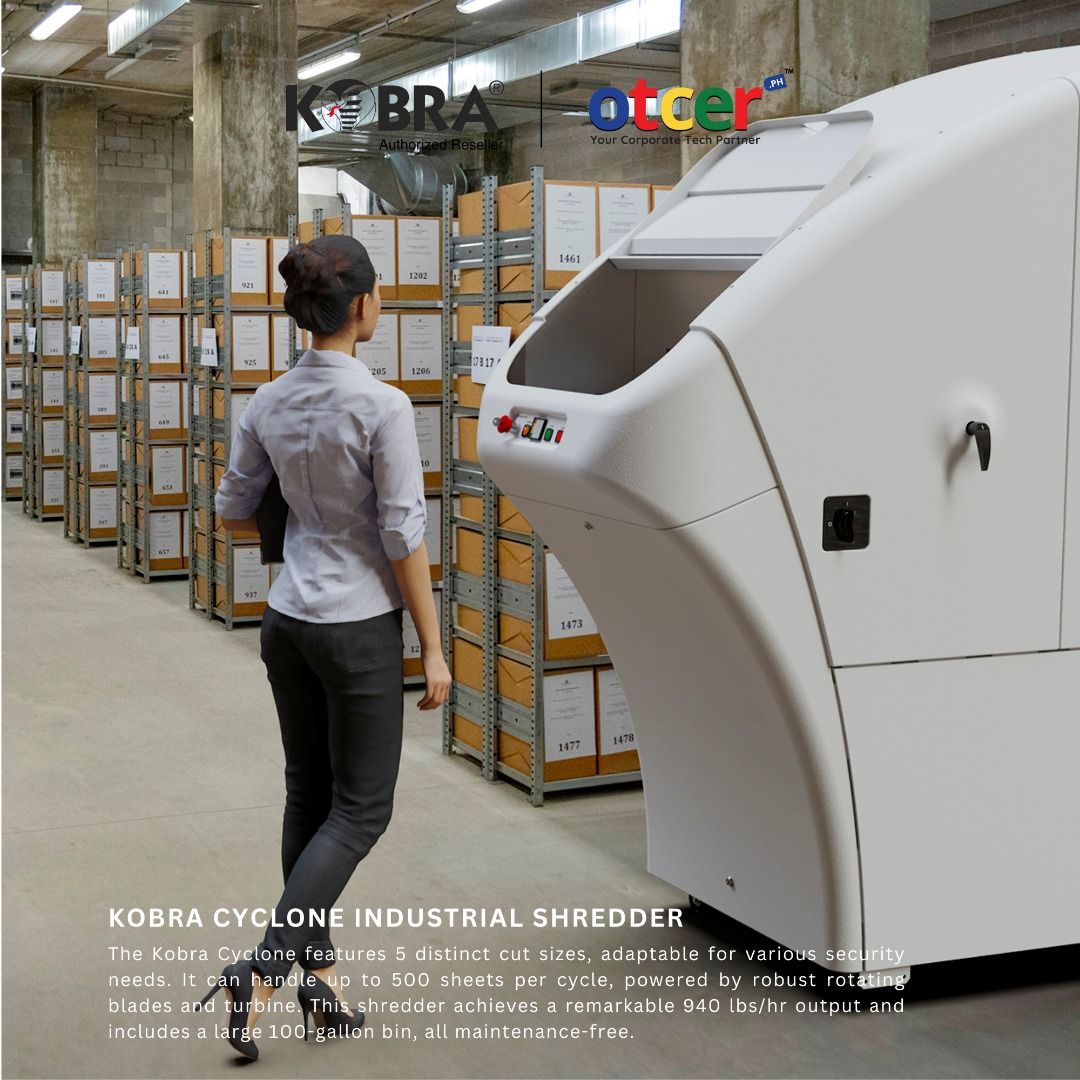 Kobra Cyclone Industrial Shredder, Computers & Tech, Office & Business Technology on Carousell