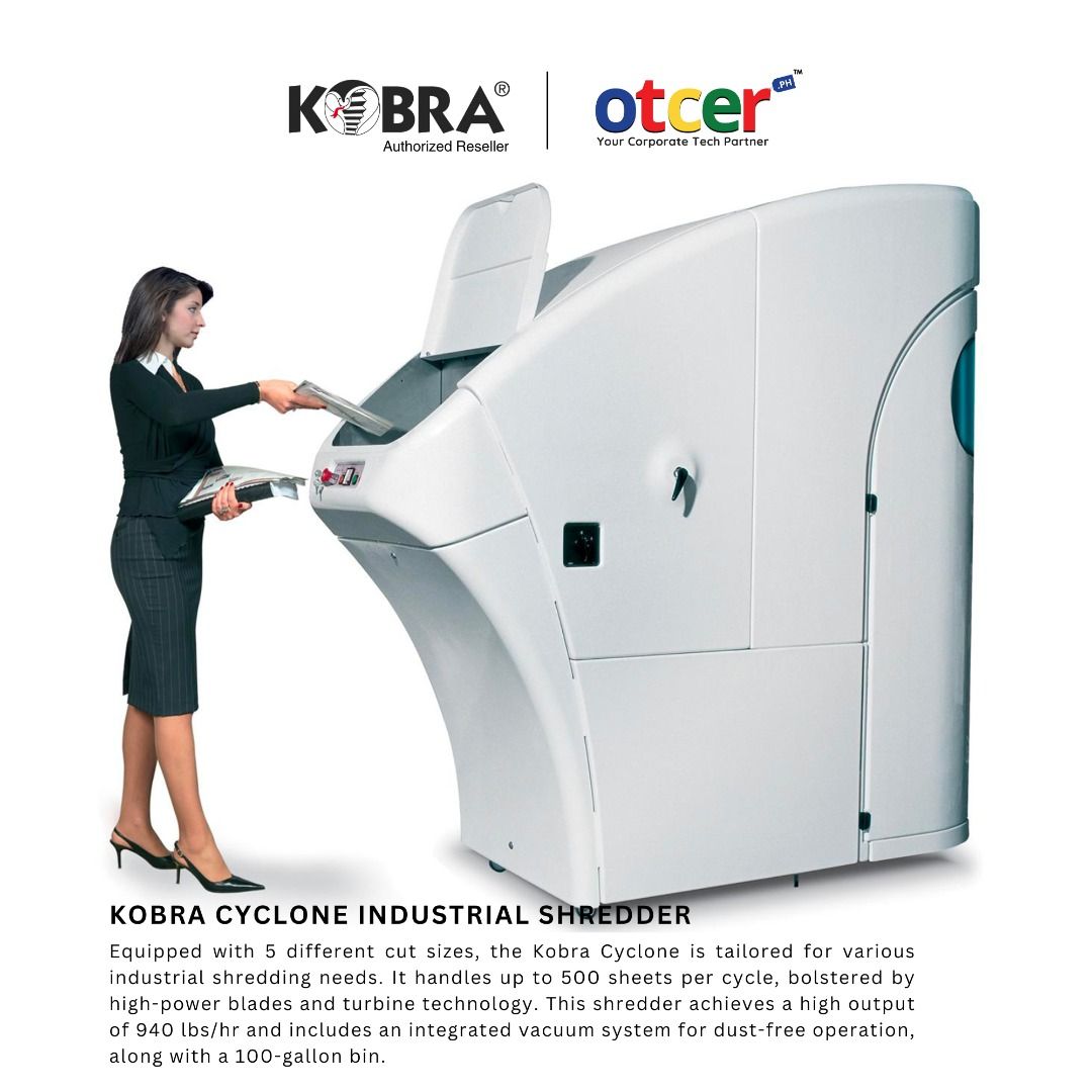 Kobra Cyclone Industrial Shredder, Computers & Tech, Office & Business Technology on Carousell