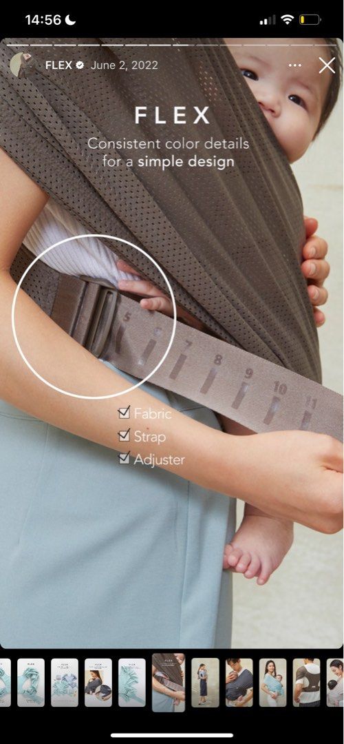 Koony Baby Carrier Flex Summer in Mocha, Babies & Kids, Going Out ...