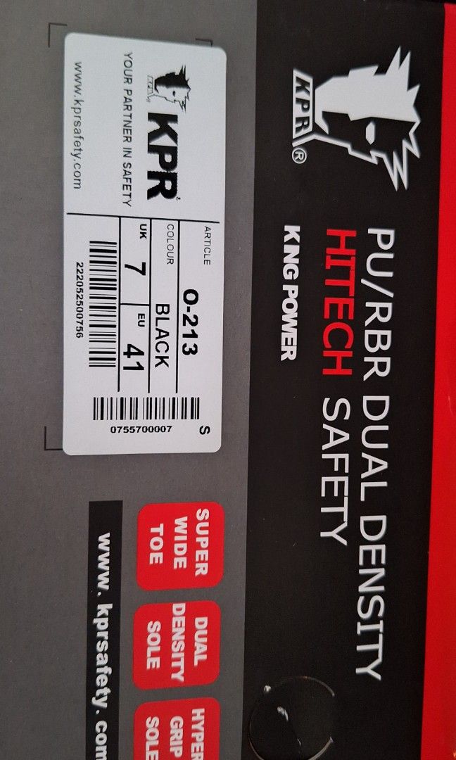 KPR King Power Safety Shoes, Men's Fashion, Footwear, Boots on Carousell