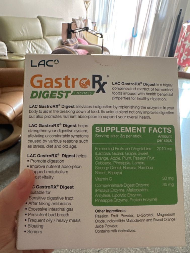 LAC Gastro RX, Health & Nutrition, Health Supplements, Vitamins ...