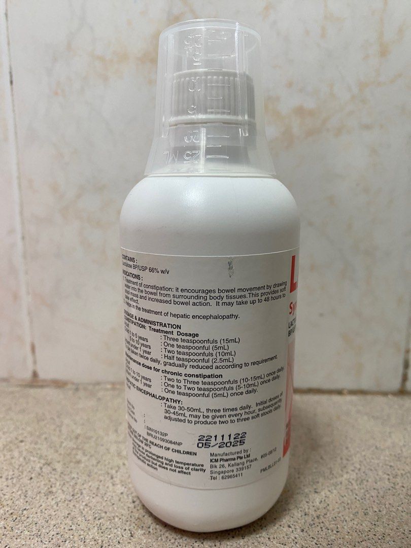 Lactus syrup for constipation relief, Health & Nutrition, Medical ...