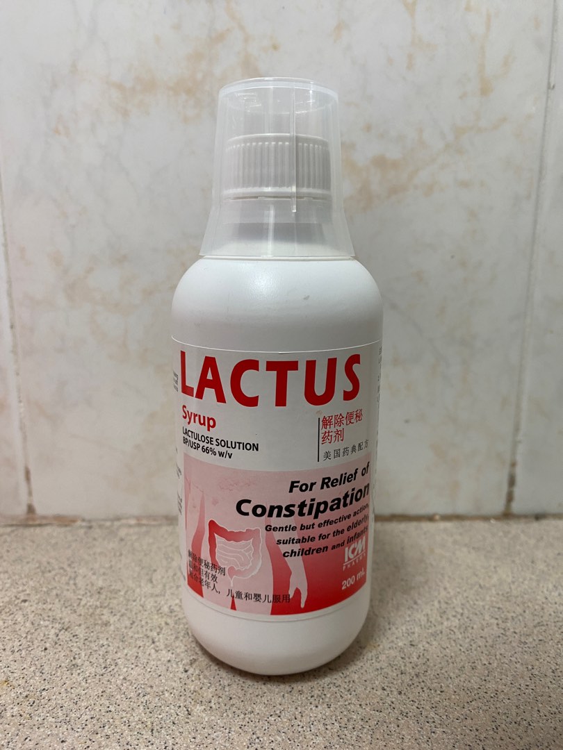 Lactus syrup for constipation relief, Health & Nutrition, Medical ...