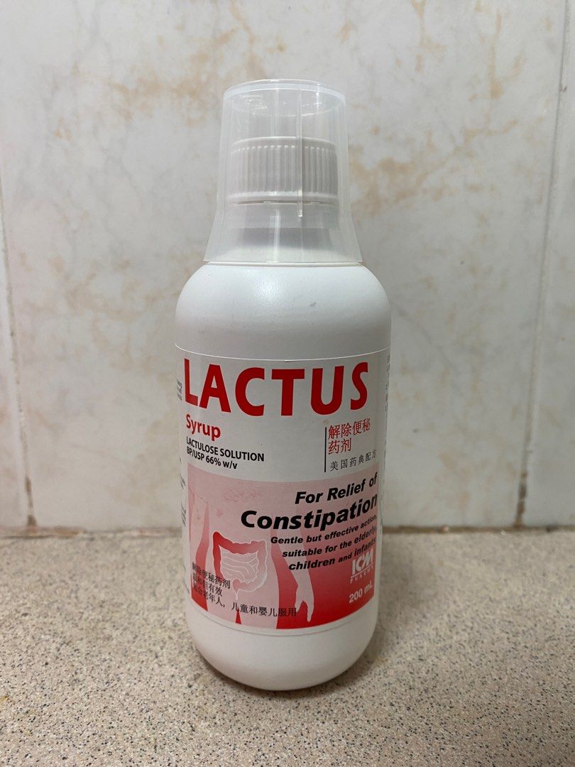 Lactus syrup for constipation relief, Health & Nutrition, Medical ...