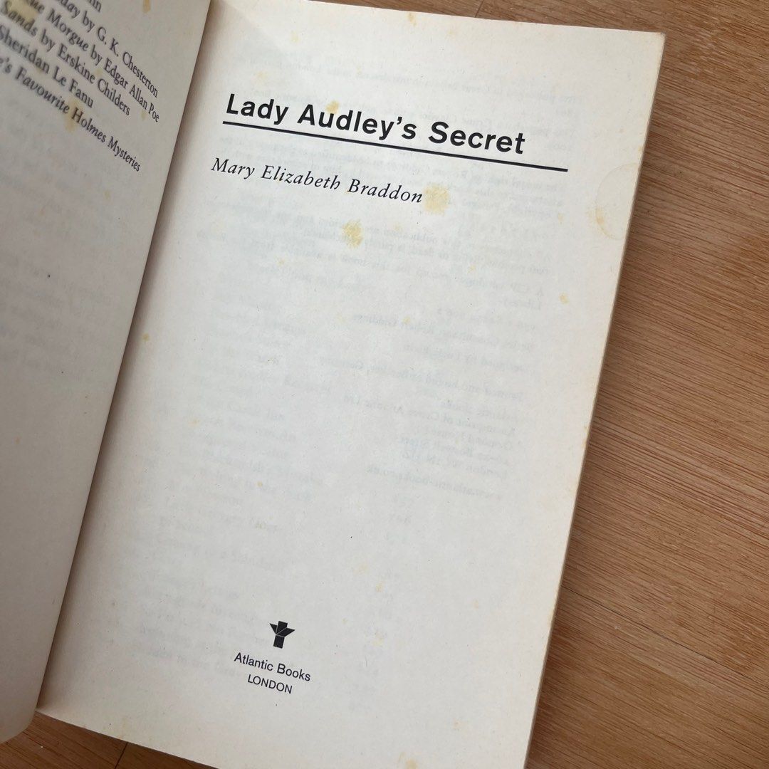 Lady Audley's Secret by Mary Elizabeth Braddon Crime Classics Atlantic ...
