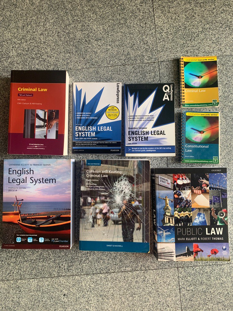 Law Books - Public Law, Criminal Law, English Legal System, Hobbies ...