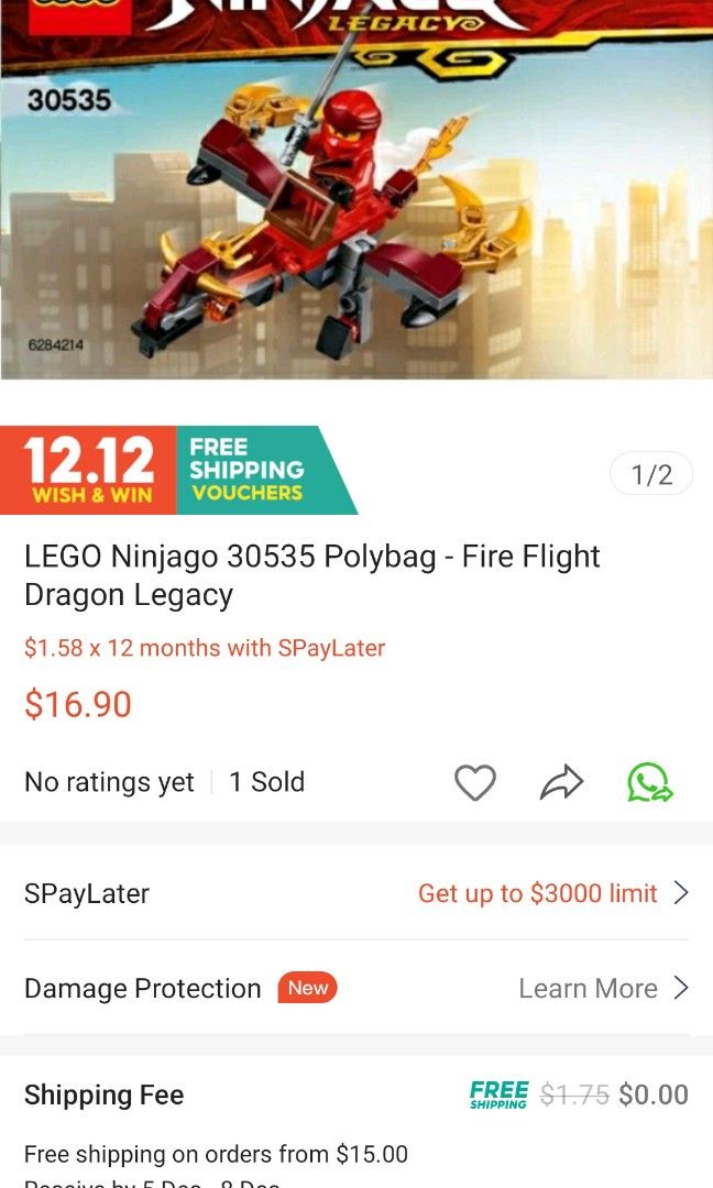 Lego Ninjago 30535 polybag, Hobbies & Toys, Toys & Games on Carousell
