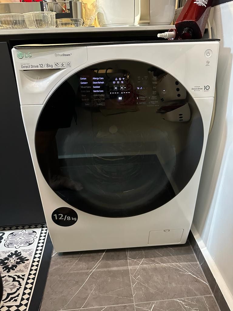 LG Inverter Direct Drive 12 / 8 kg Front Load Smart Washing Machine ...