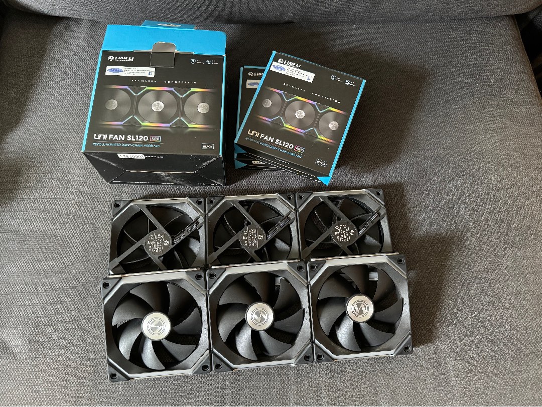 Lian Li SL120 RGB Fan (6 pcs), Computers & Tech, Parts & Accessories ...