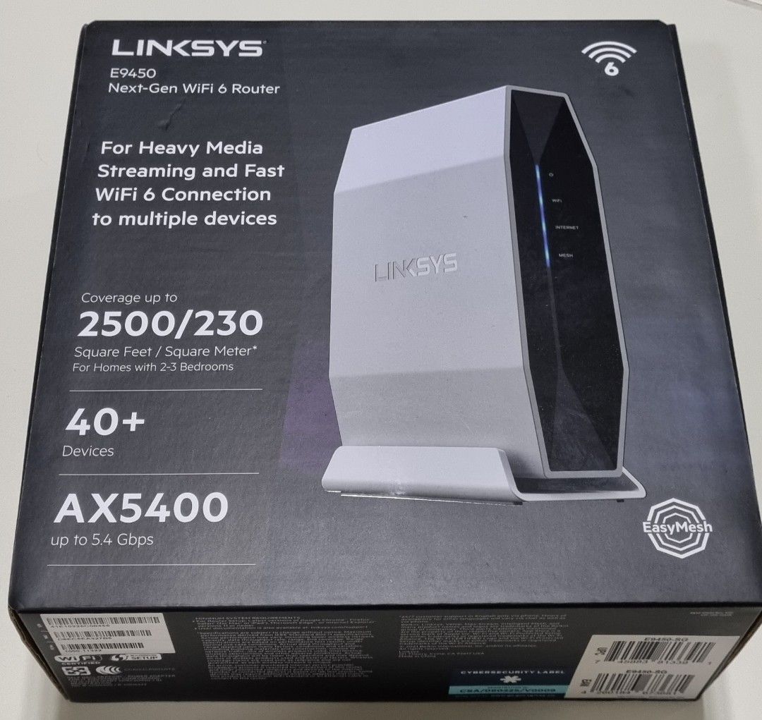 Linksys AX5400 WiFi 6 Router, Computers & Tech, Parts & Accessories, Networking on Carousell