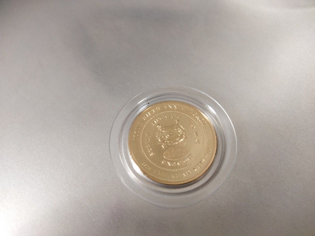 Lky 100 $10 dollar coin collectible memorabilia lee kuan yew birth ...