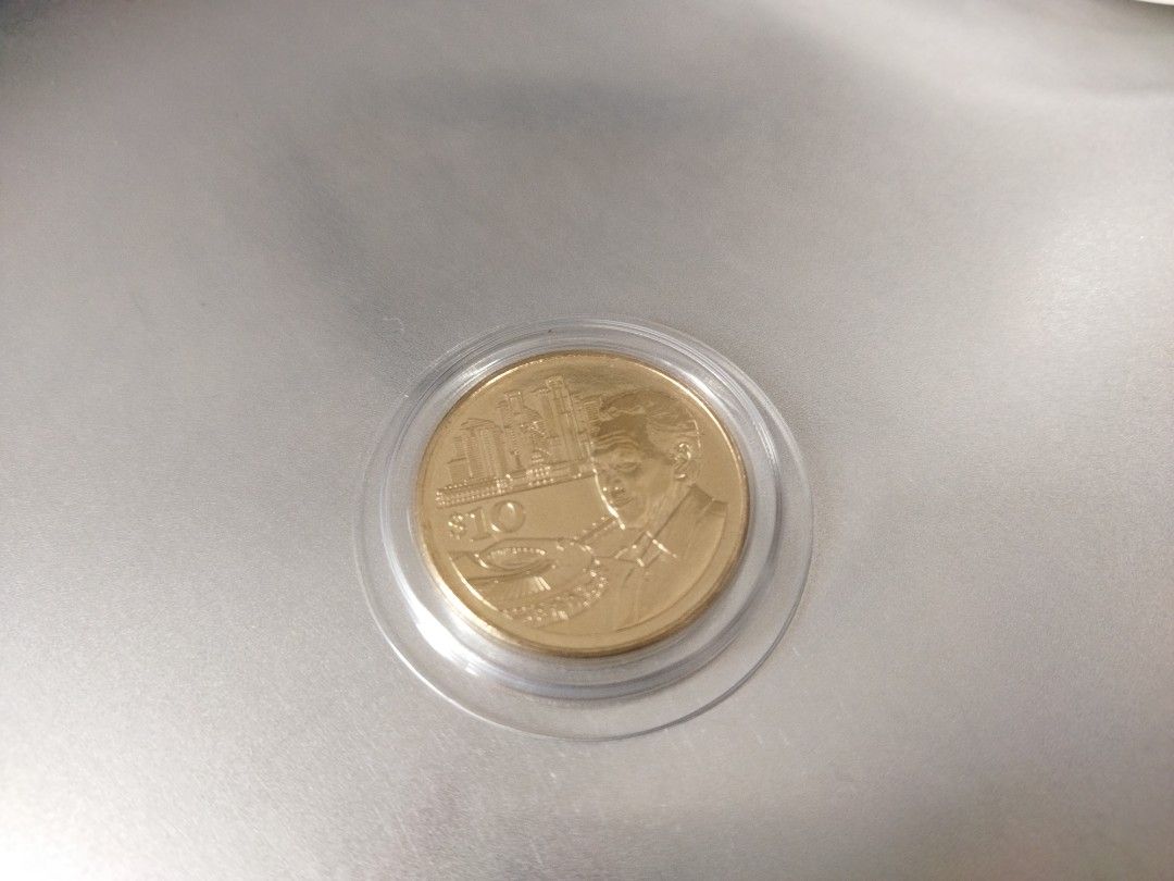 Lky 100 $10 dollar coin collectible memorabilia lee kuan yew birth ...
