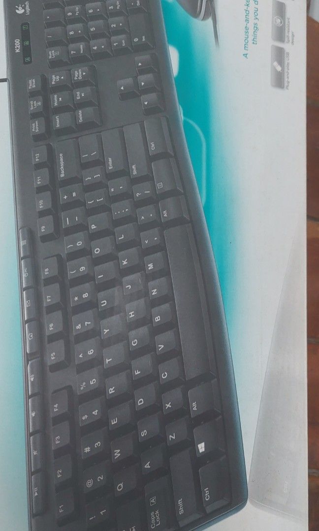 Logitech Mk Wired Keyboard And Mouse Computers Tech Parts Accessories Computer