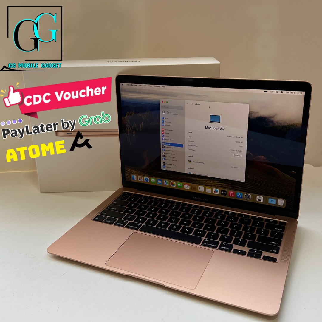 MacBook Air M1 2020 Gold (8/256GB) 8 Cycle Count Only, Computers & Tech, Laptops & Notebooks on ...