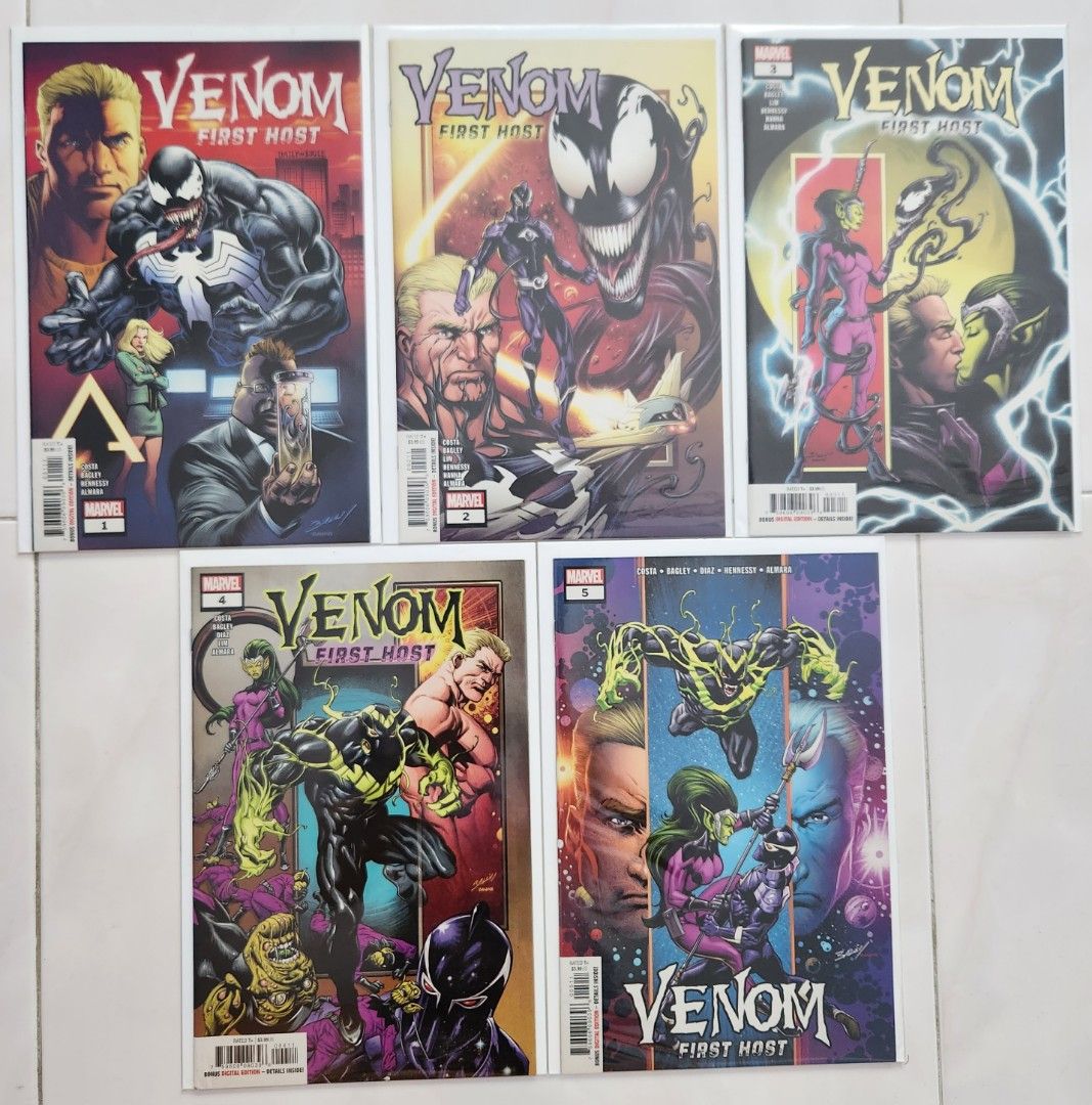 Marvel Comic - Venom First Host (Issue 1-5), Hobbies & Toys, Books ...