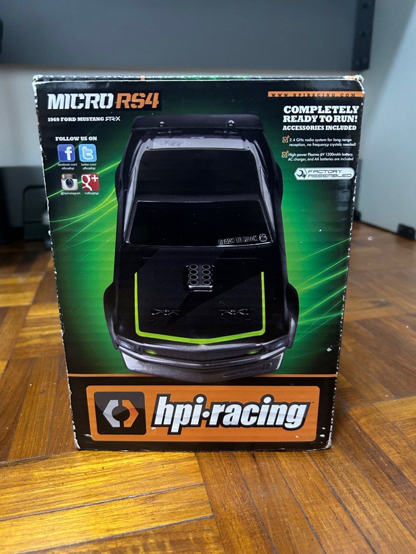 MICRO RS4 RTR WITH 1969 FORD MUSTANG RTR-X BODY HPI RACING, Hobbies & Toys, Toys & Games on ...