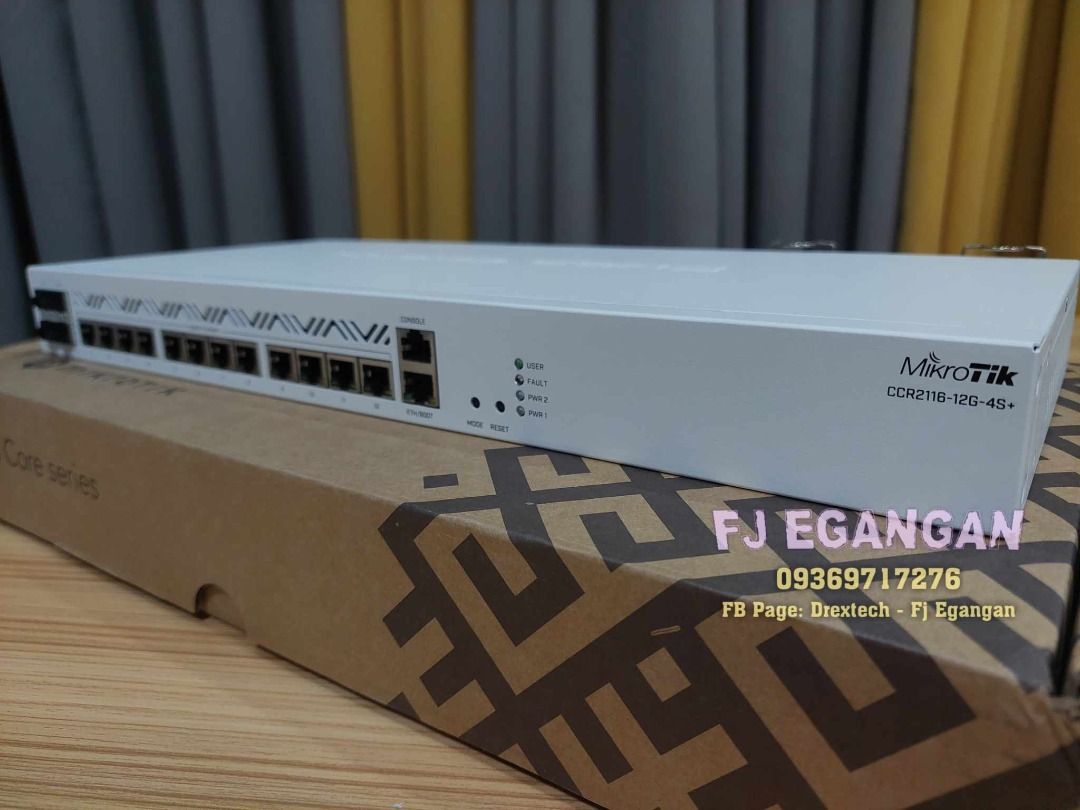 Mikrotik CCR2116-12G-4S+ Cloud Core Router 16GB 10G setups with this ...