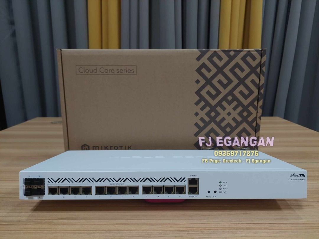 Mikrotik CCR2116-12G-4S+ Cloud Core Router 16GB 10G setups with this ...