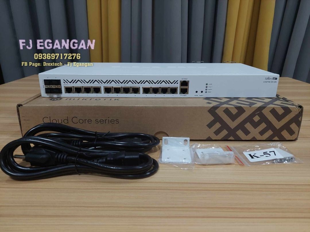 Mikrotik CCR2116-12G-4S+ Cloud Core Router 16GB 10G setups with this ...
