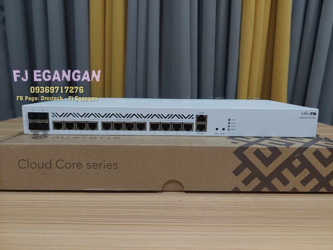 Mikrotik CCR2116-12G-4S+ Cloud Core Router 16GB 10G setups with this ...