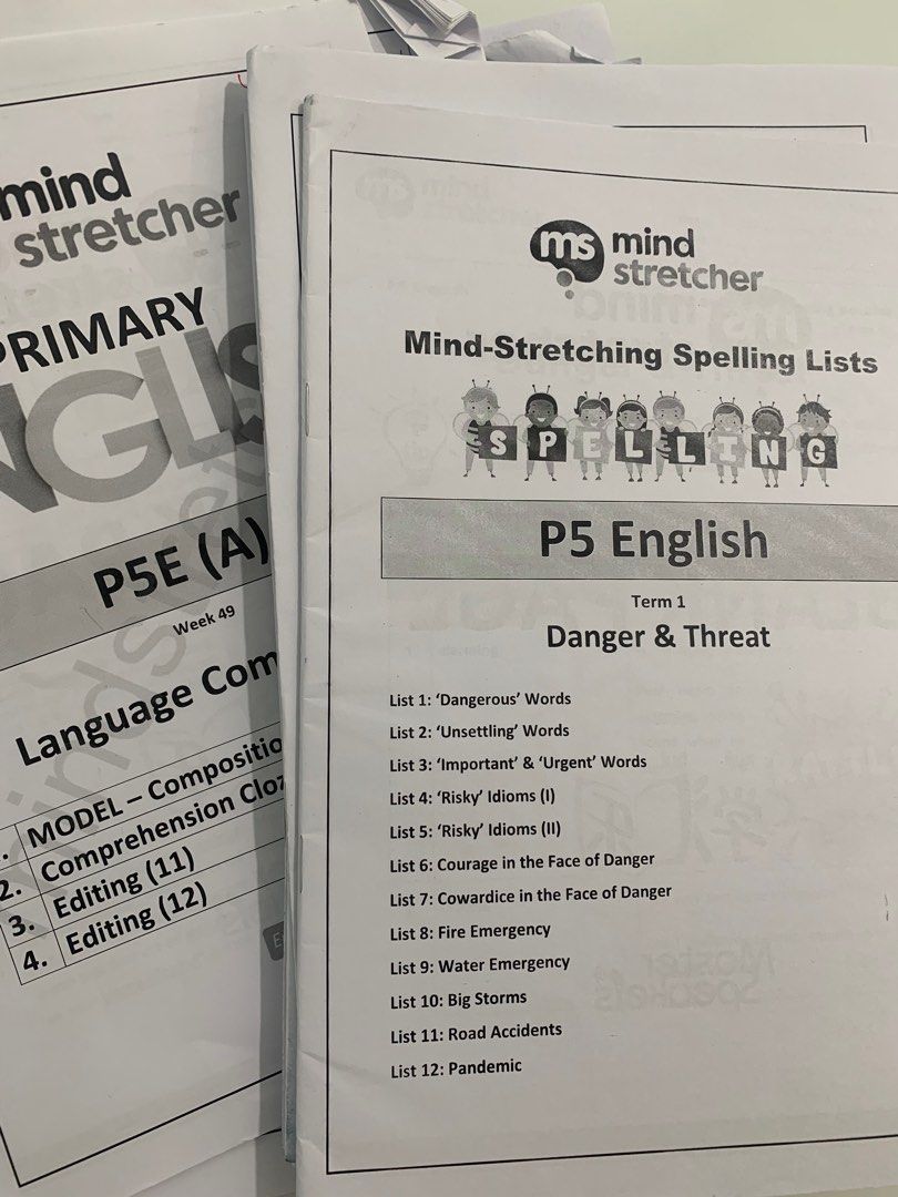 Mindstretcher Primary 5 English (term 1 to 4), Hobbies & Toys, Books ...