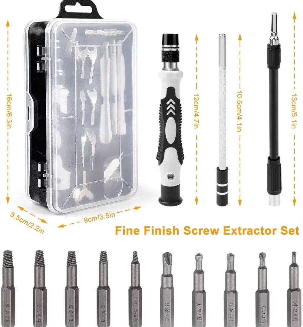 Mini Tool Sets Screwdriver Bit Set 115 In 1 Magnetic Precision ...