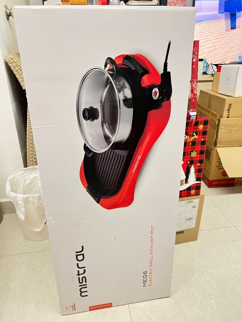 MISTRAL MEG6 ELECTRIC GRILL WITH HOT POT, TV & Home Appliances, Kitchen ...