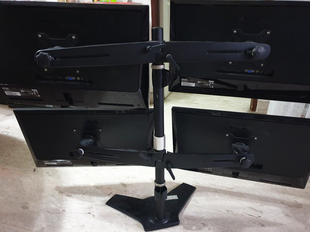 Monitor and four monitor stands, Computers & Tech, Parts & Accessories ...