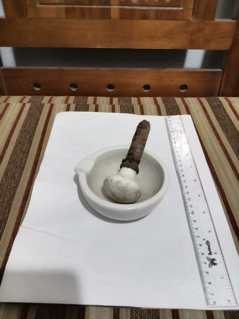 Mortar alu lumpang Keramik / penghalus obat atau bumbu makanan, Antik ...