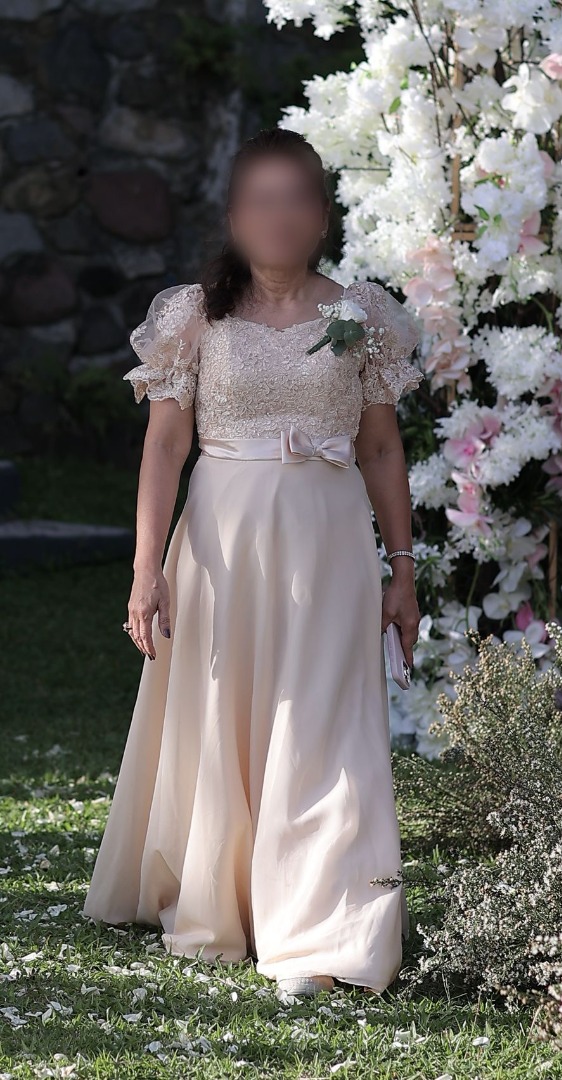 Mother of the Bride - Beige/Champagne Gown, Women's Fashion, Dresses ...