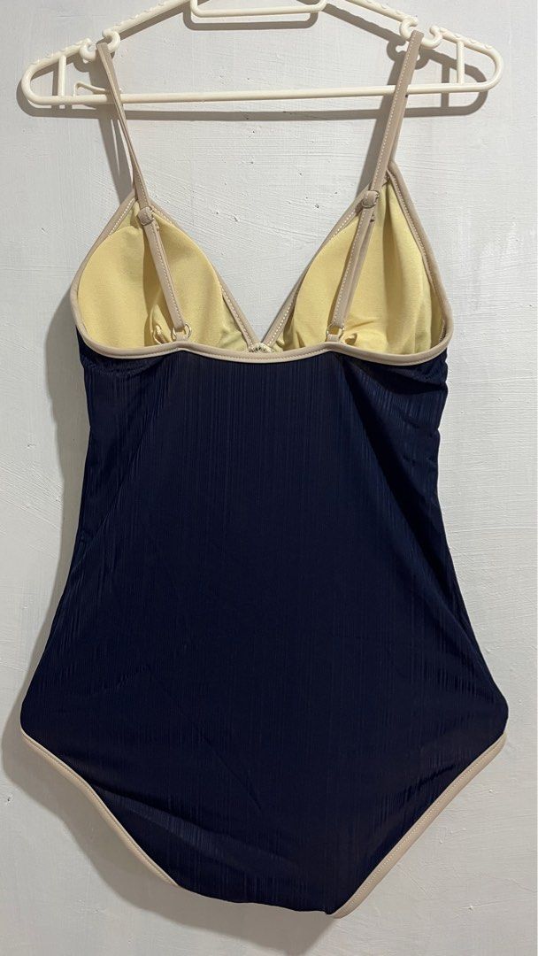 Navy Blue One Piece Bikini/Swimsuit, Women's Fashion, Swimwear, Bikinis ...