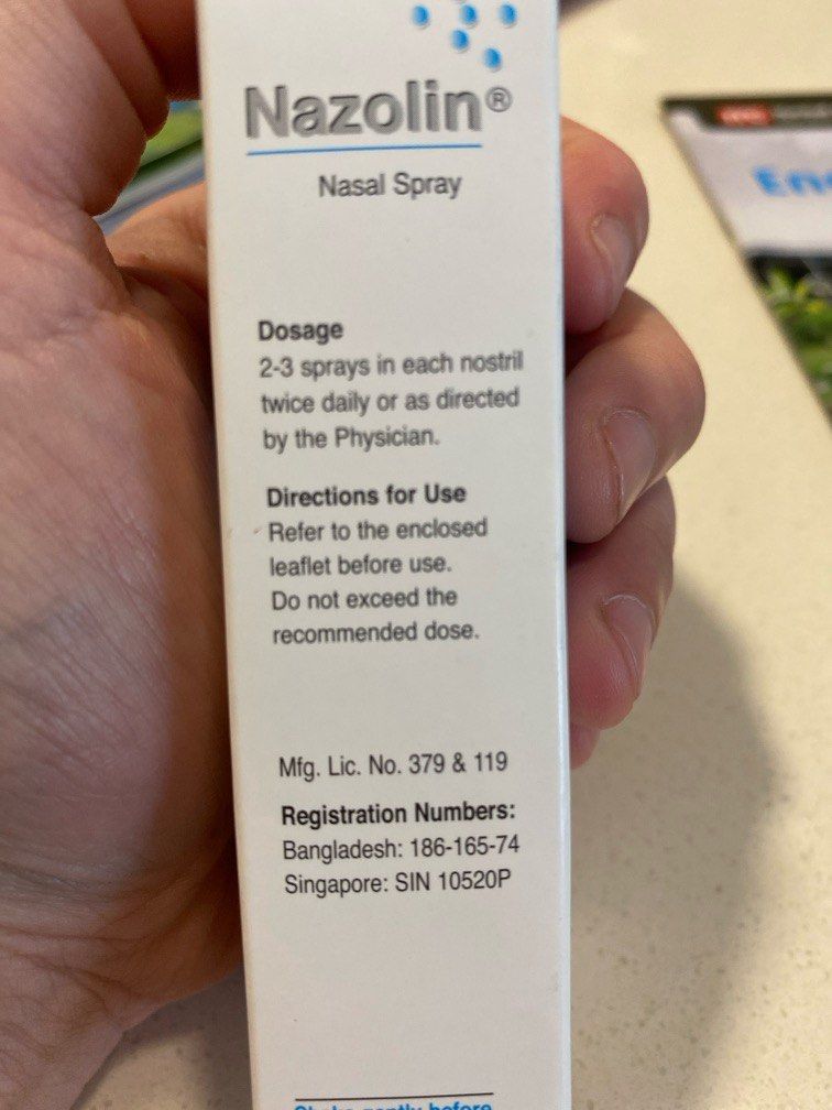 Nazoline Nasal Spray, Health & Nutrition, Medical Supplies & Tools on ...