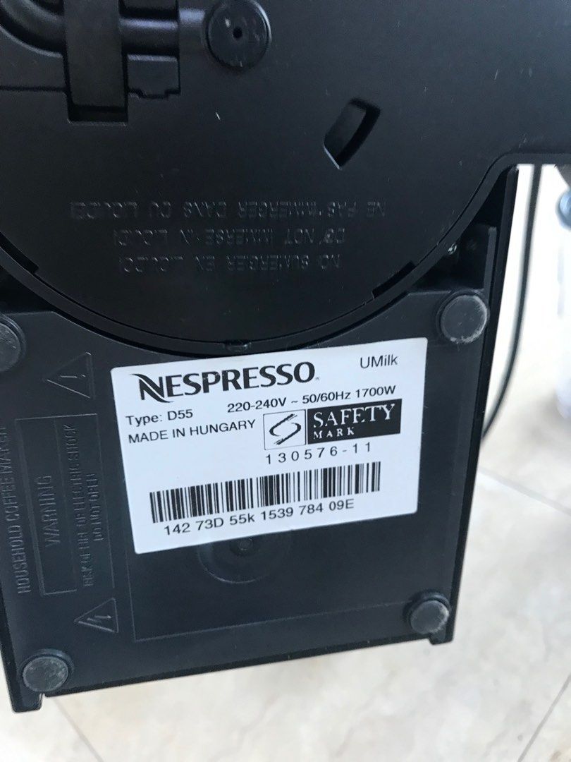 Nespresso coffee maker D55, TV & Home Appliances, Kitchen Appliances ...