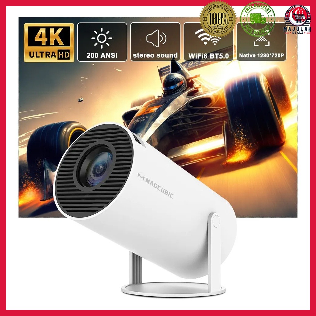 New Mini Projector Auto Keystone Correction Portable Projector, 4K/ 200 ...