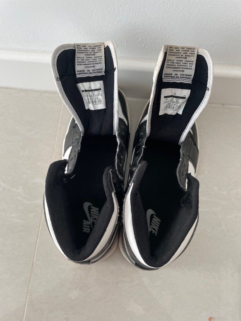 Nike High Dunks Air Jordan Panda high cut black and white, Women's ...