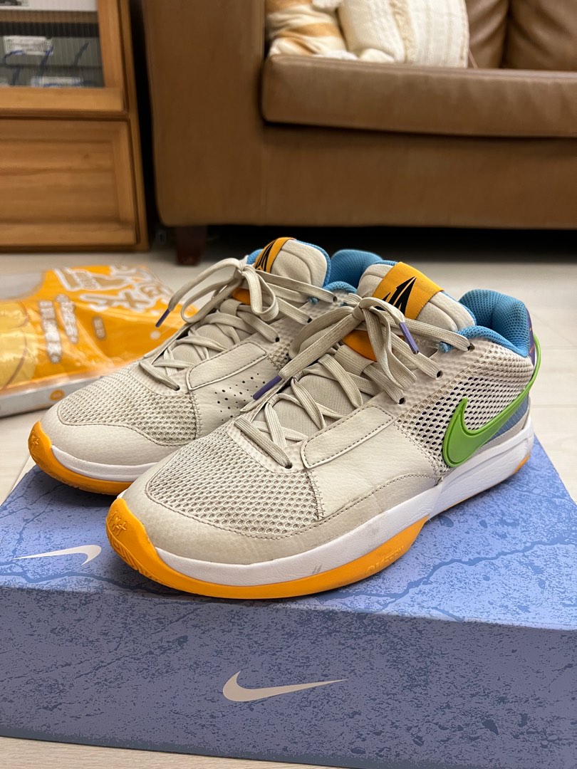 NIKE JA1 Day one 白黃 籃球鞋 莫蘭特 Ja Morant DR8786-001 us10, 他的時尚, 鞋類, 運動鞋、球鞋 ...