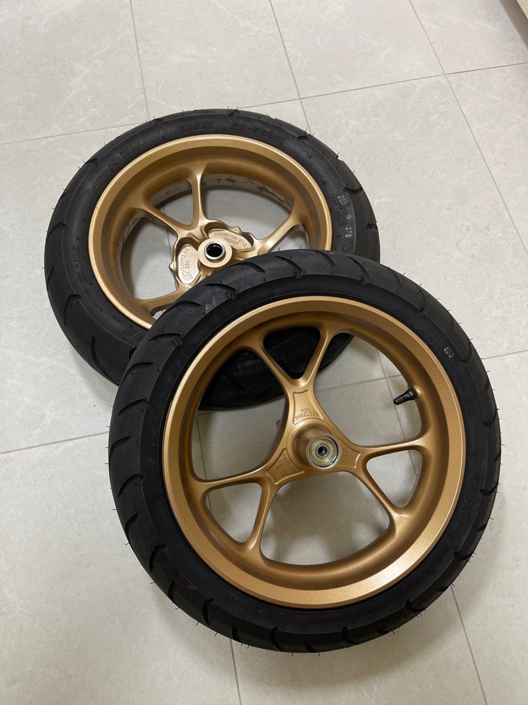 Nmax V2 Stock rims 13 inch, Motorcycles, Motorcycle Accessories on ...