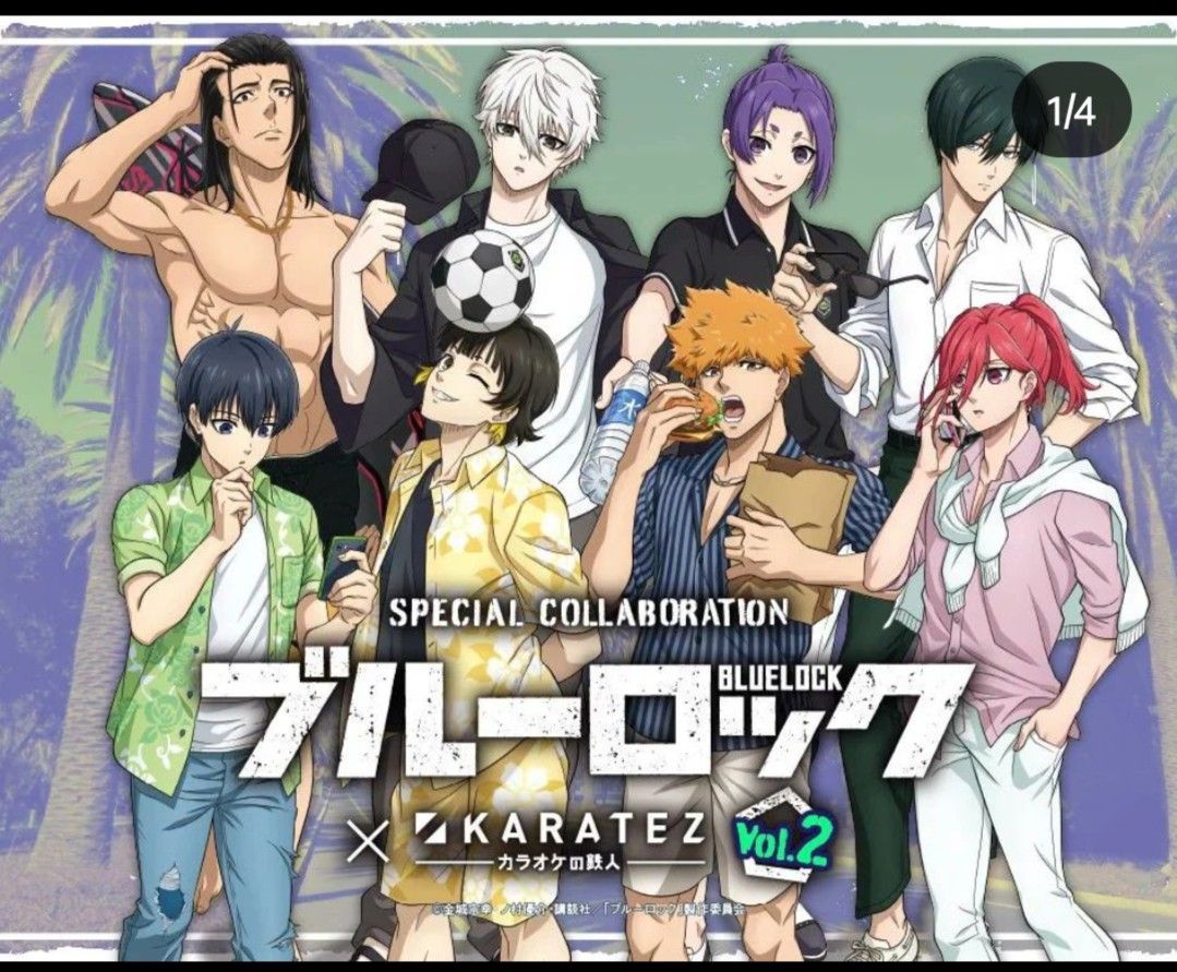 Official Blue lock BL Karatez Collab Isagi, Rin standee anime, Hobbies ...