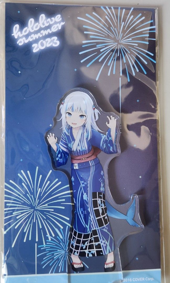 Official Hololive Gawr Gura Summer Kimono Limited Acrylic Stand ...