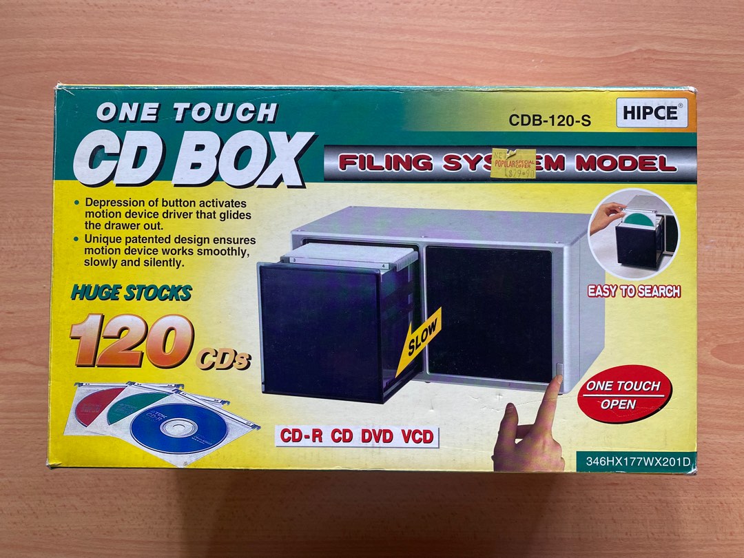 One touch CD box, Hobbies & Toys, Music & Media, CDs & DVDs on Carousell