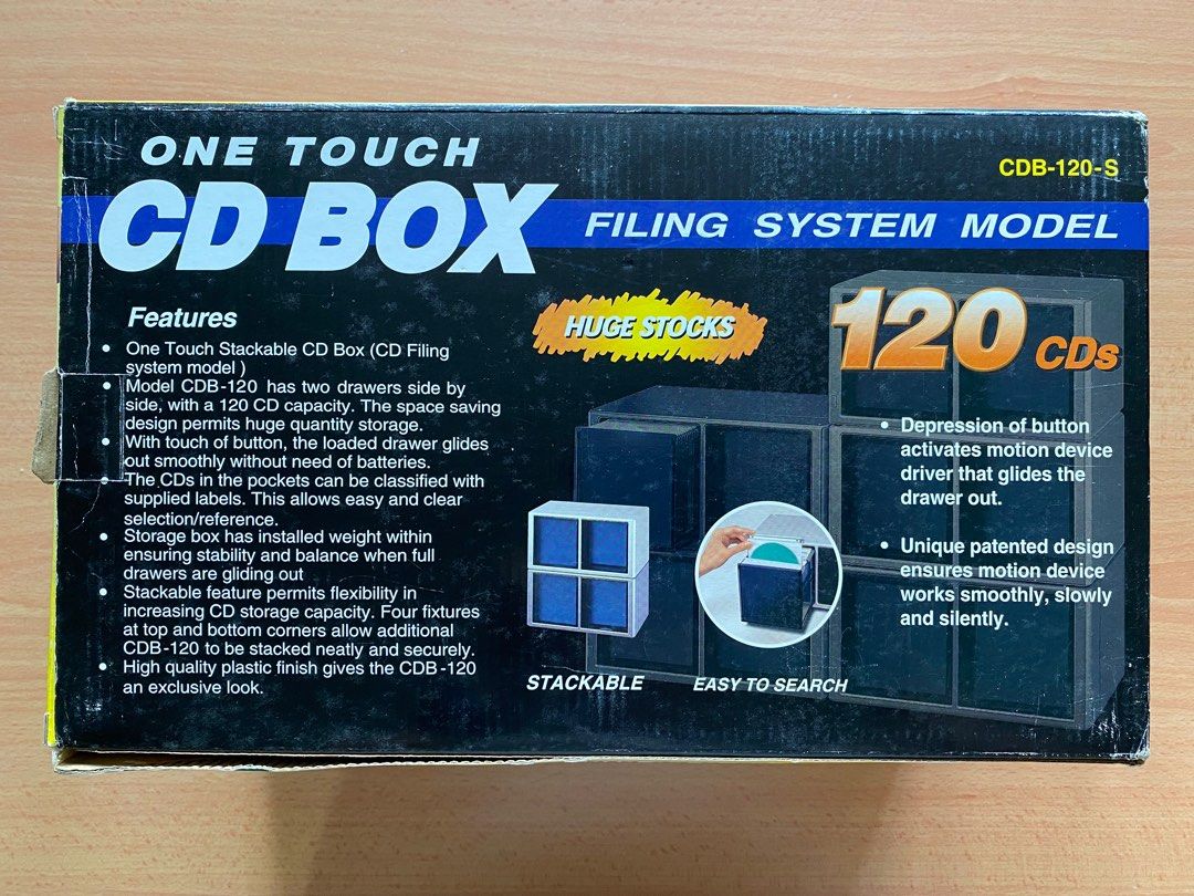 One touch CD box, Hobbies & Toys, Music & Media, CDs & DVDs on Carousell