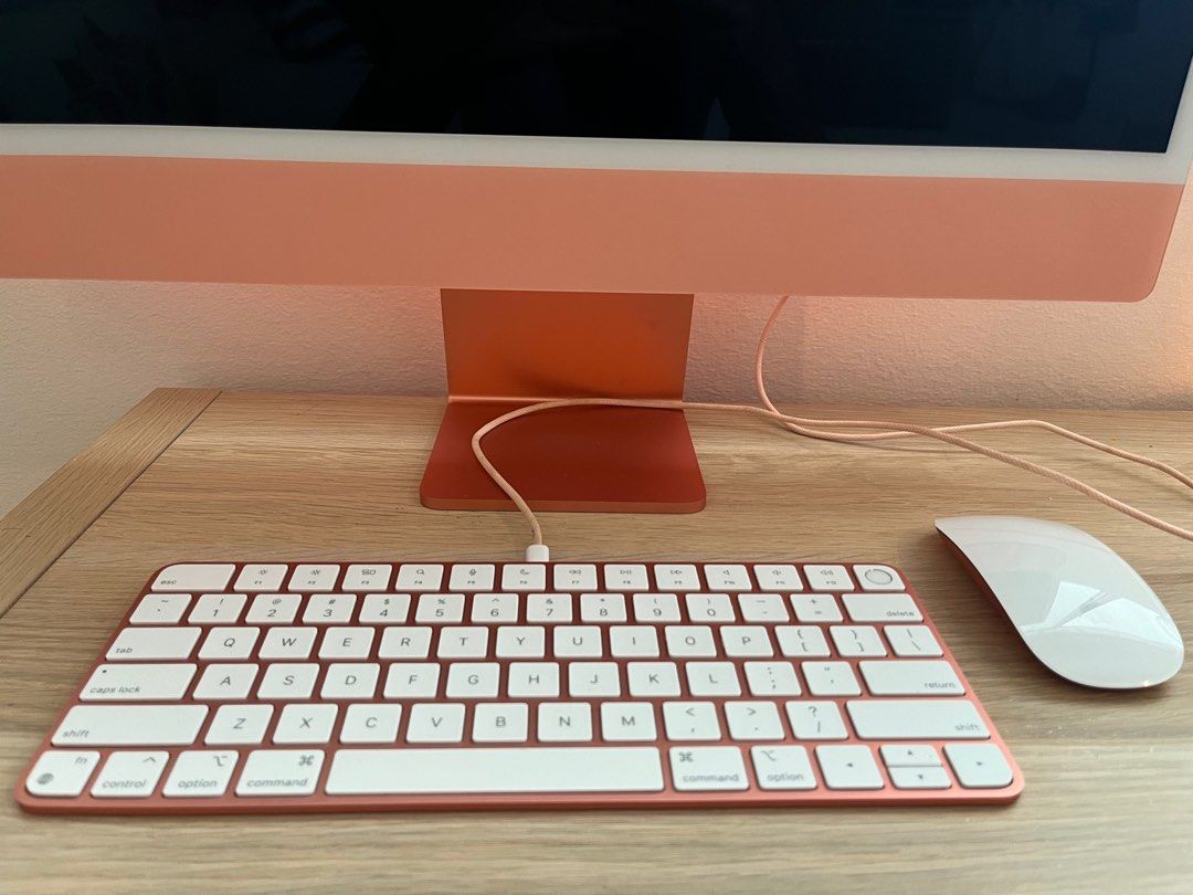 Orange iMac 24-inch, Apple M1 chip, 2021, 251gb,, Computers & Tech ...