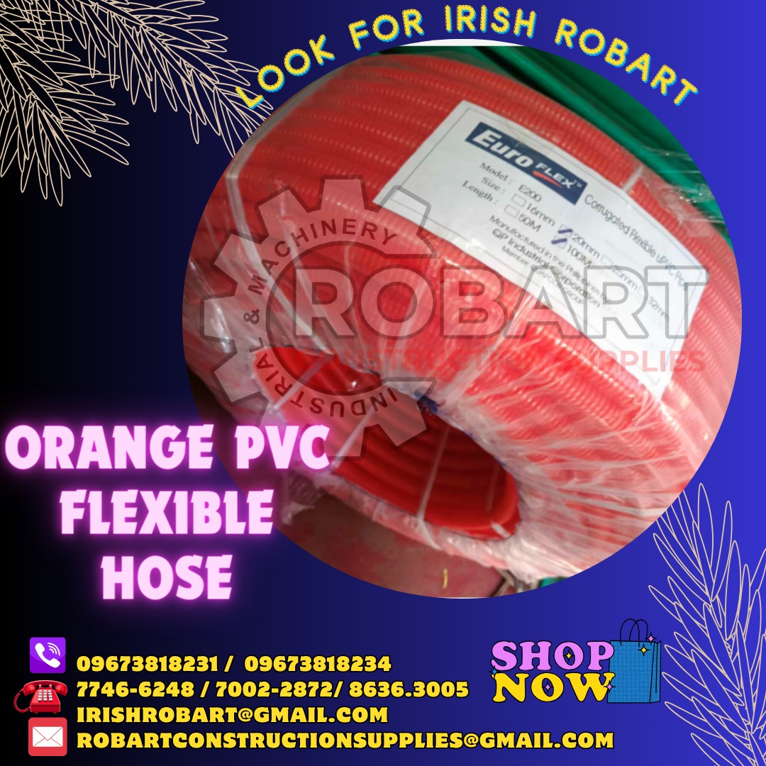 Orange PVC Flexible Hose, Commercial & Industrial, Construction Tools ...