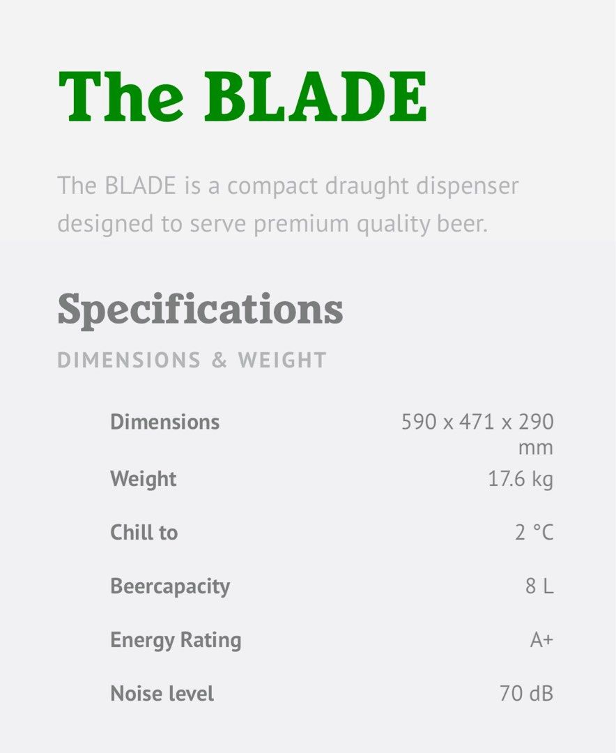 Original Heineken Blade Draught Beer Machine, TV & Home Appliances ...