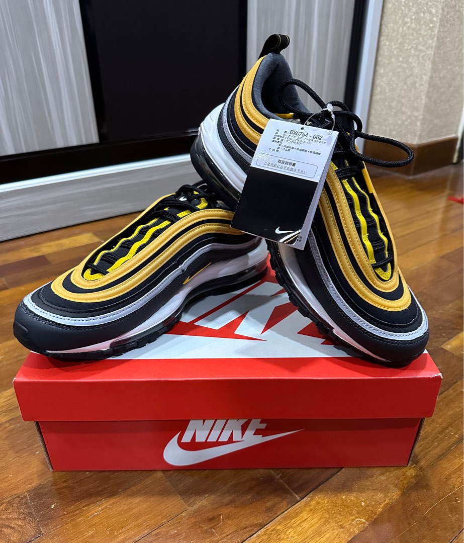 [Original Japan] Nike Air Max 97 Black University Gold, Men's Fashion, Footwear, Sneakers on ...